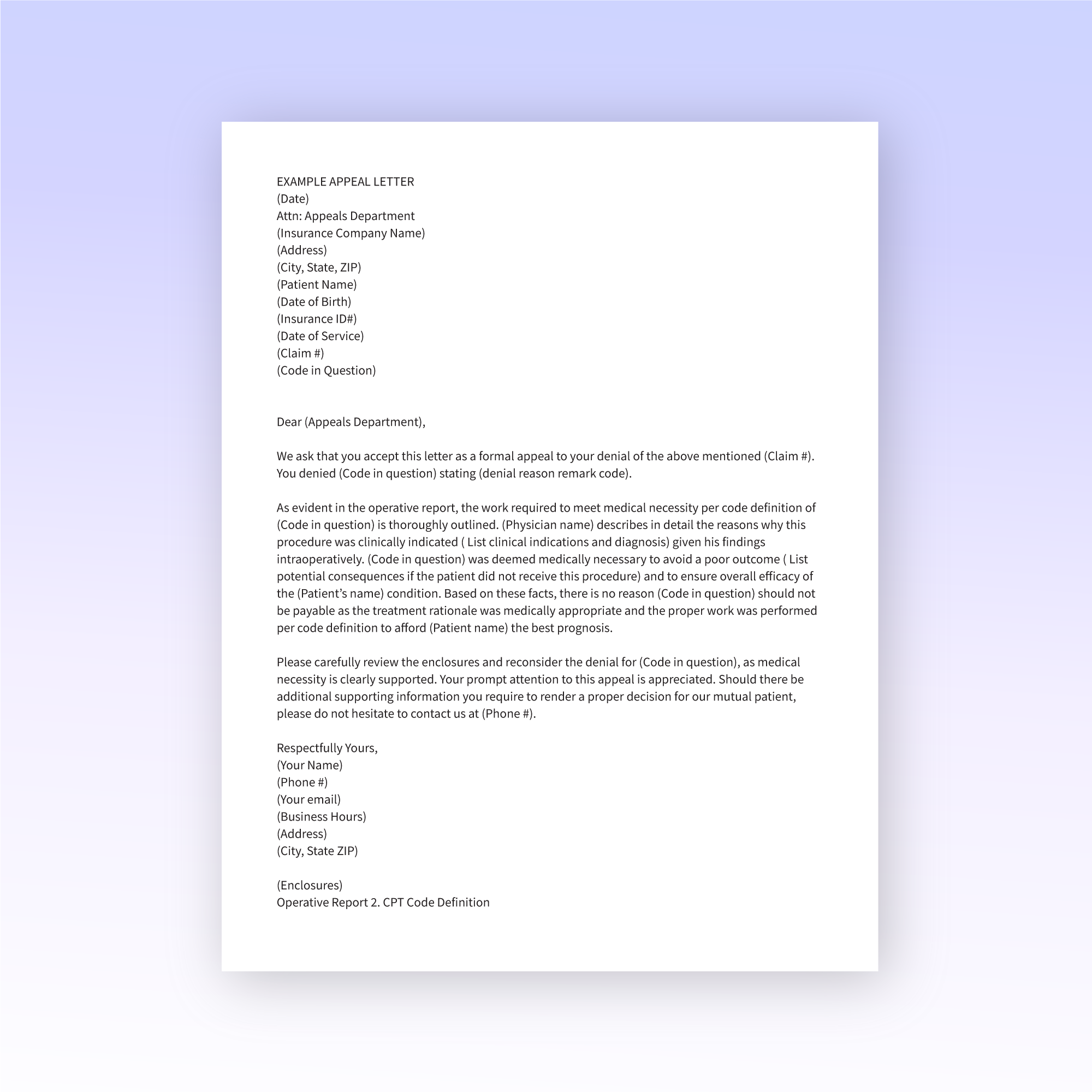 How to Compose an Effective Appeal Letter for Denied Claims